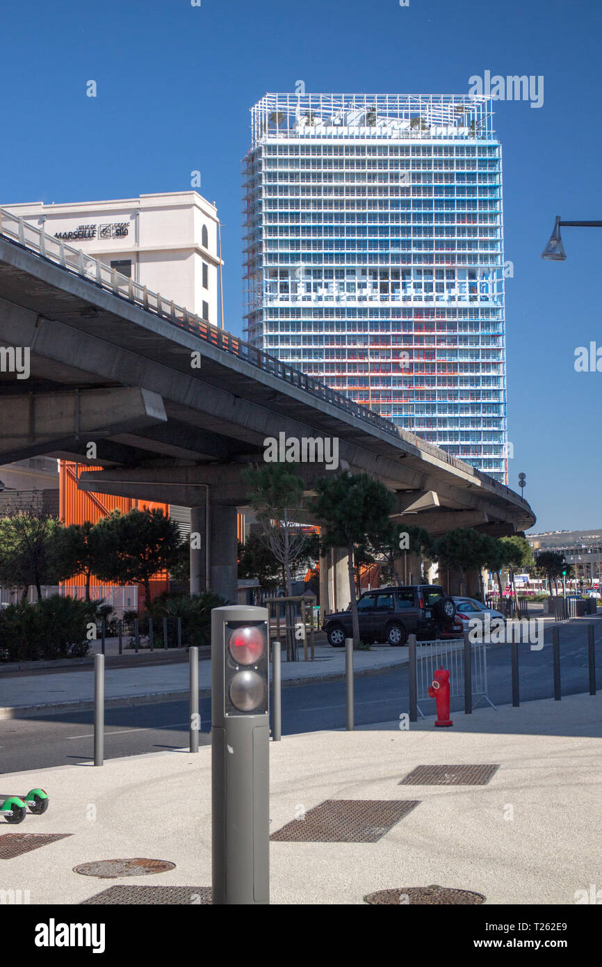 Marseille : La Joliette,Euromed,La Marseillaise tower by architect Jean ...