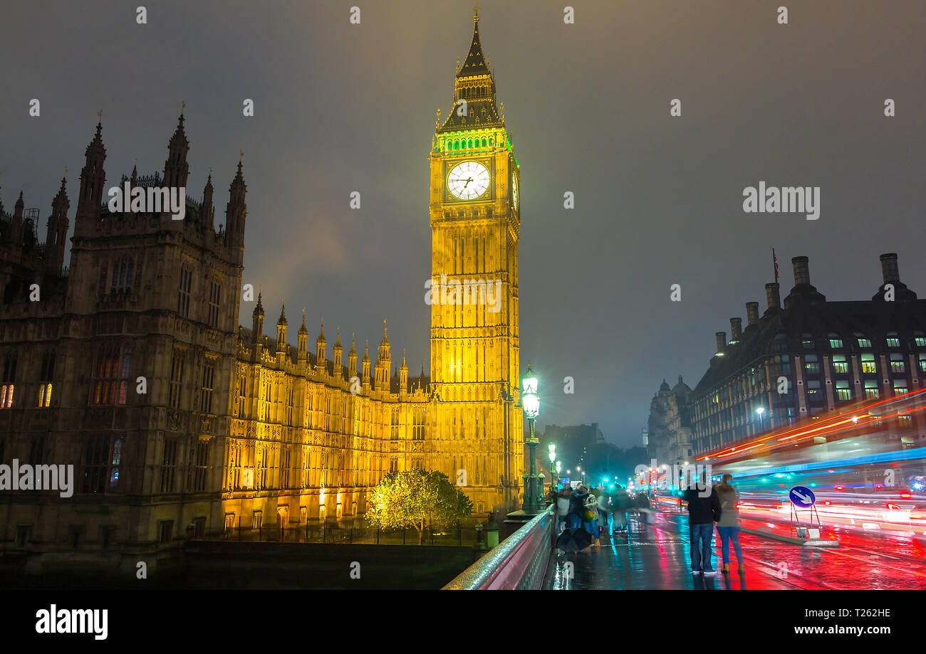 Big ben tower rainy hi-res stock photography and images - Alamy