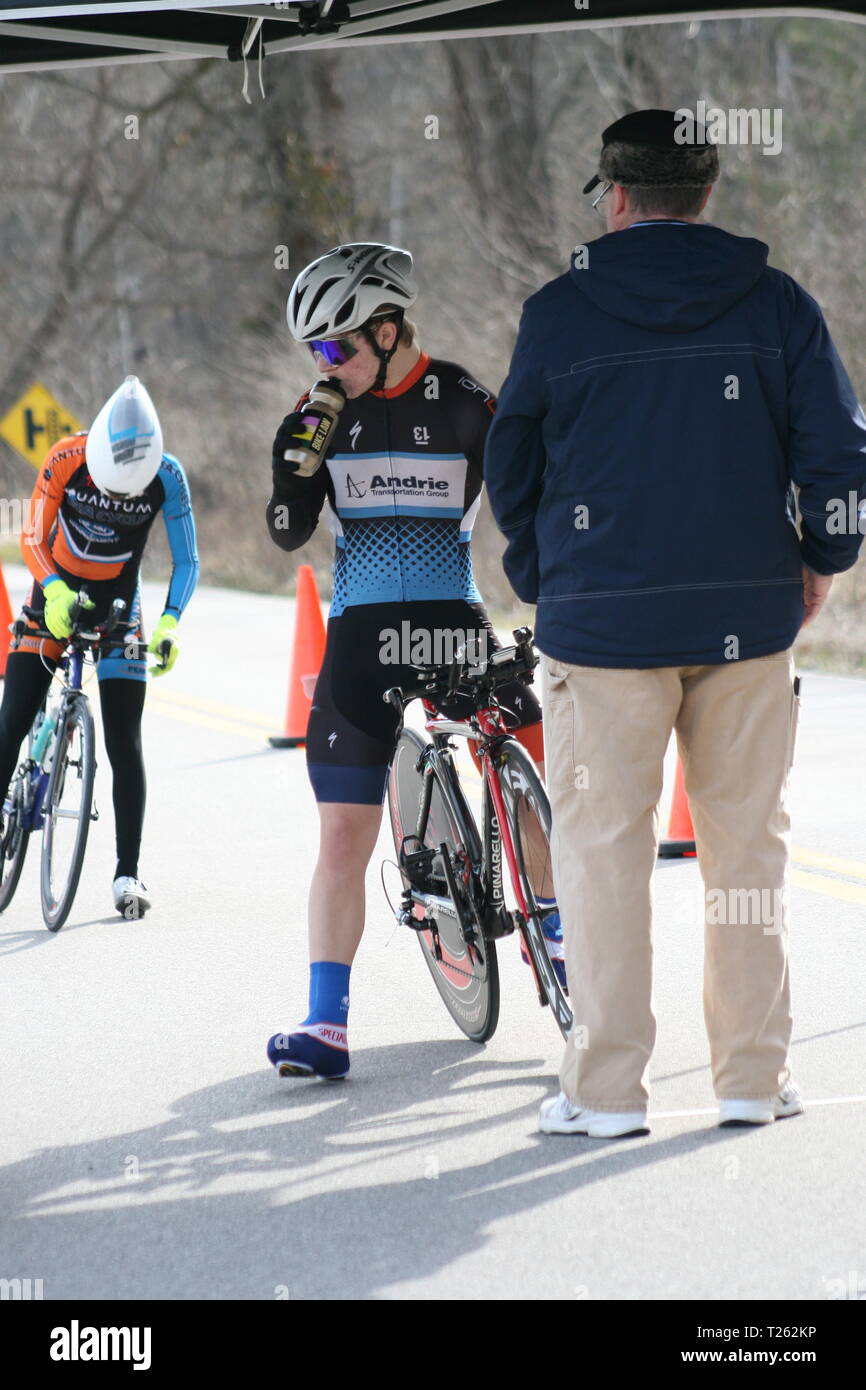 Riders Ready themselves Stock Photo - Alamy