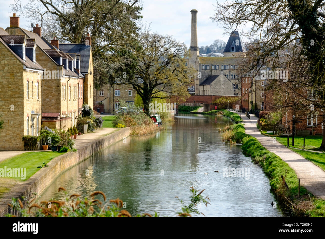 Along the Stroudwater Navigation, a canal near Stroud Glos. Ebley Wharf ...