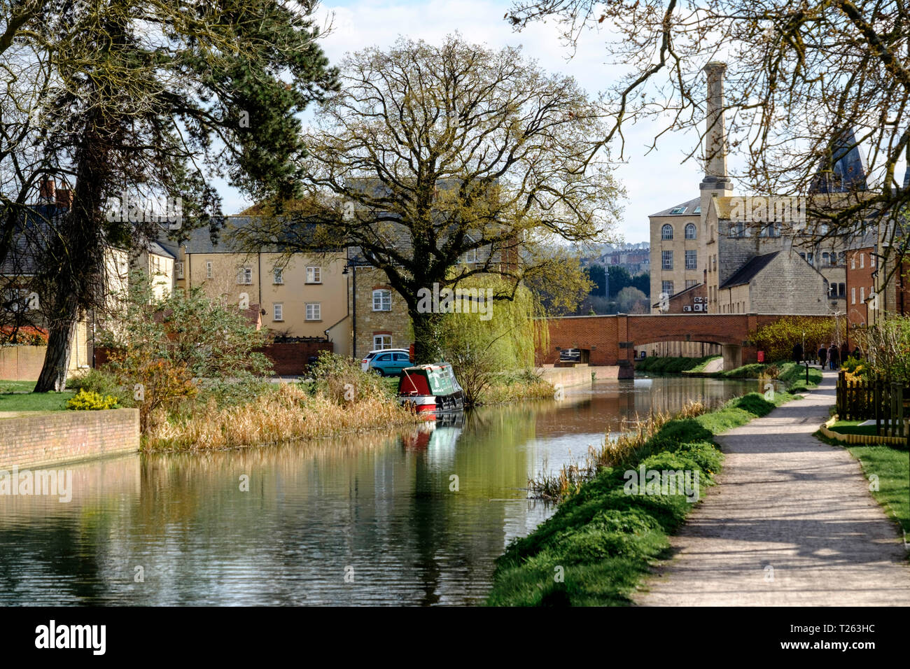 Along the Stroudwater Navigation, a canal near Stroud Glos. Ebley Wharf ...