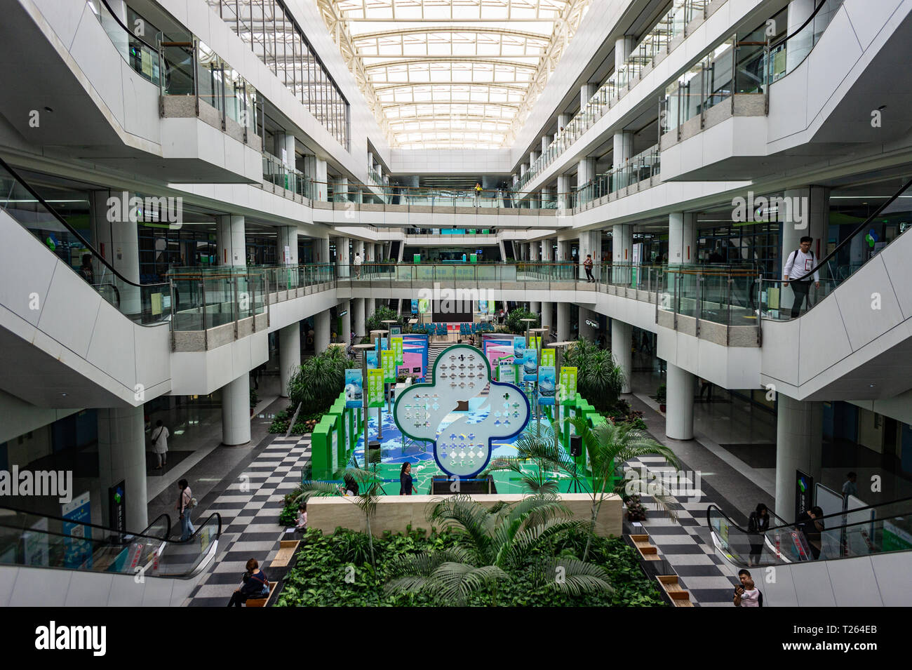 Wide angle interior of hospital of HKU in Shenzhen China Stock Photo ...