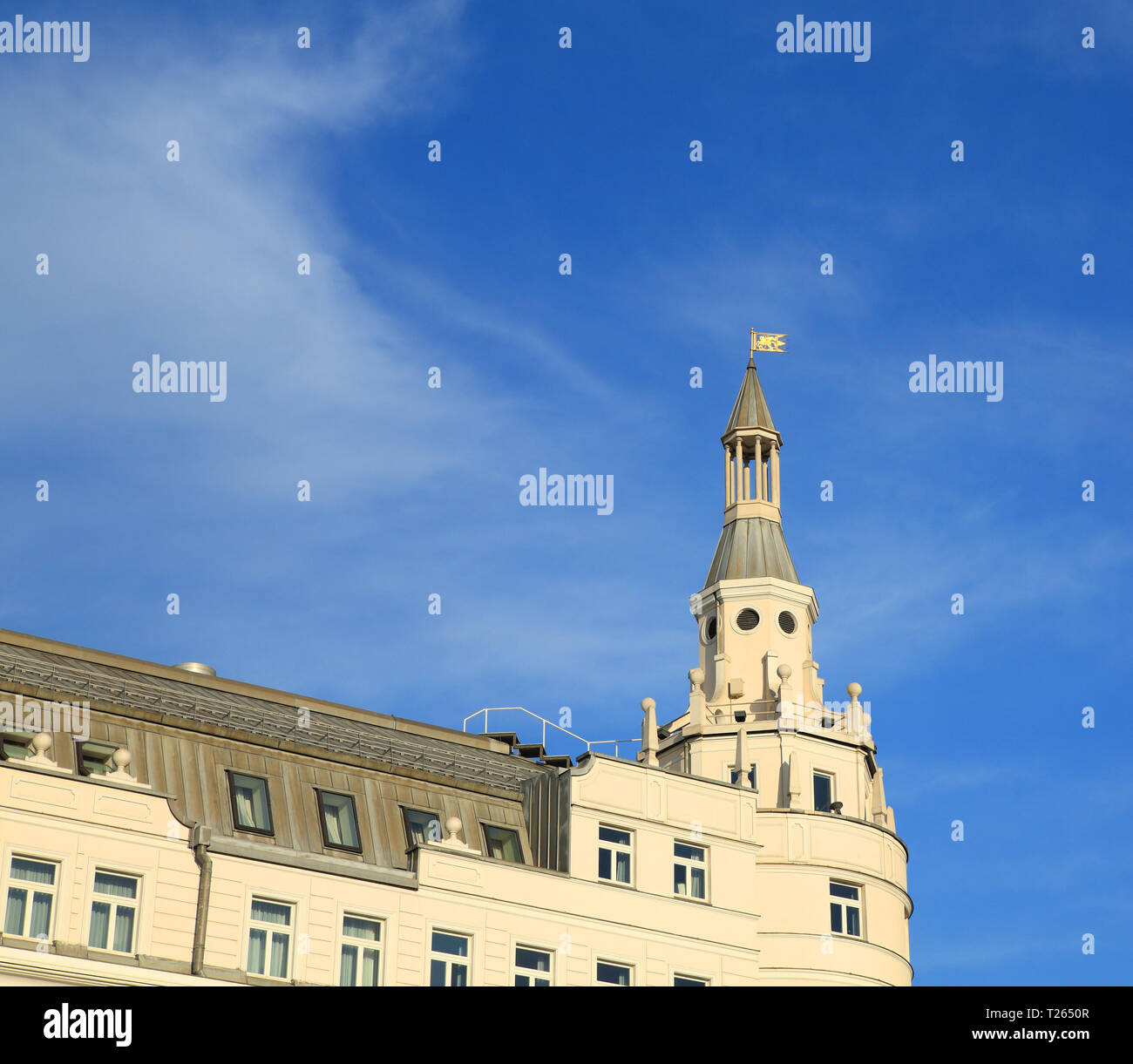 office building in old style with capstan Stock Photo - Alamy