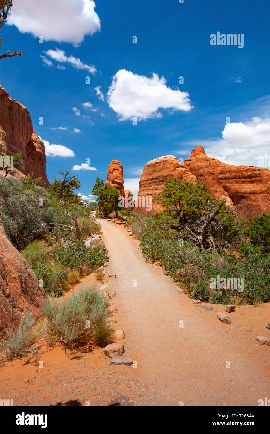 Arches National Park, Moab,Utah,USA. Bordered by the Colorado River in ...