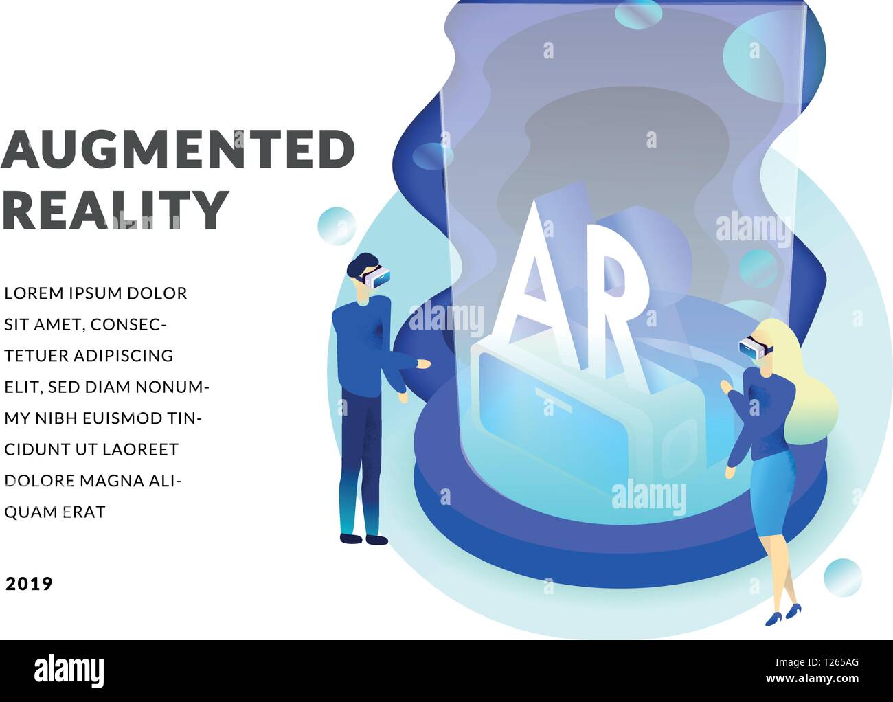 Augmented reality ar vector vectors Stock Vector Images - Alamy