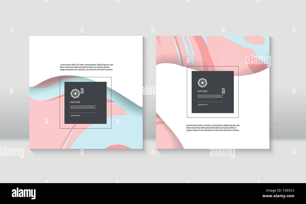 Abstract paper cut concept square backgrounds. EPS10 vector Stock ...