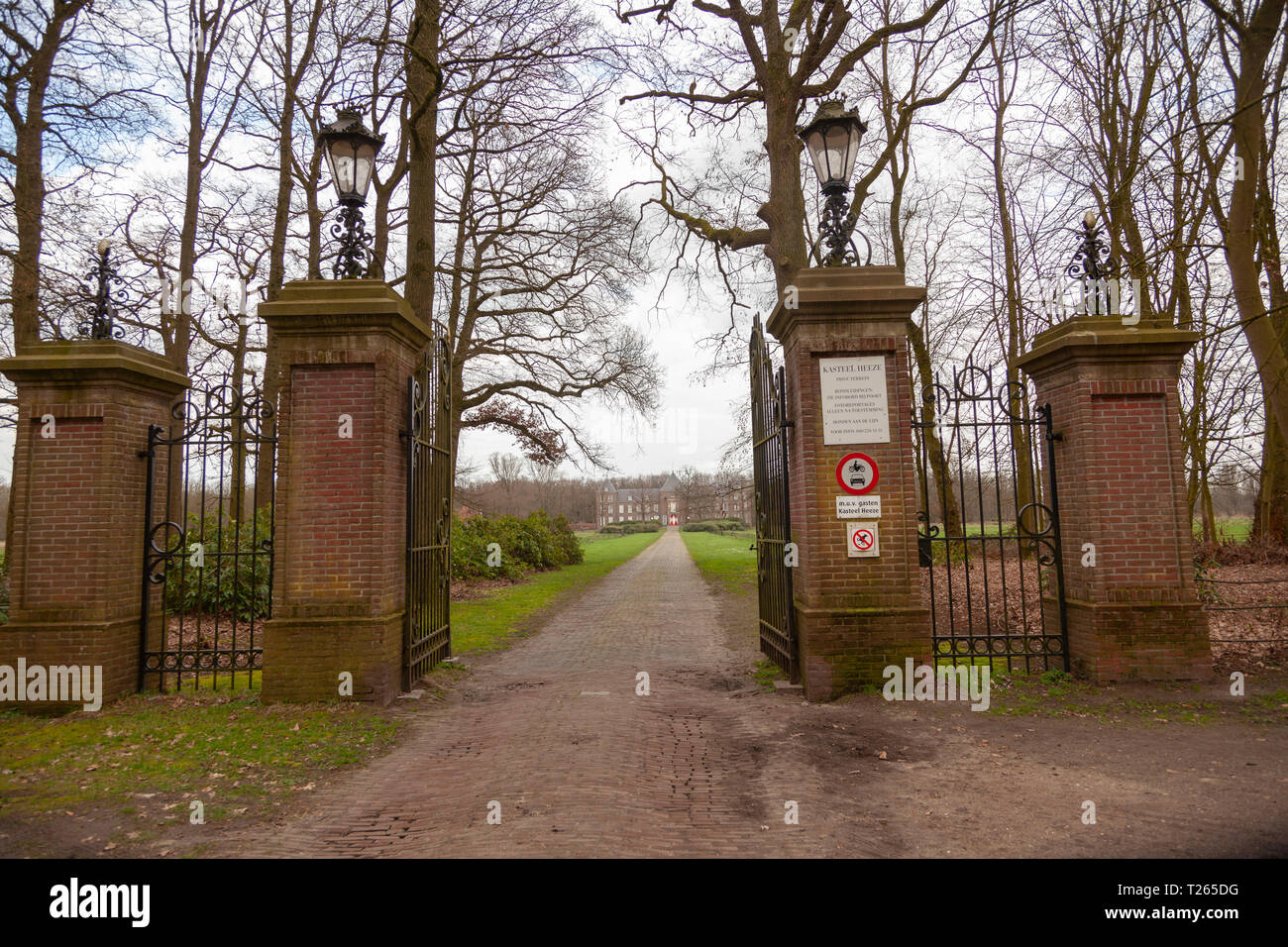 Heeze castle area entry,Netherlands Stock Photo - Alamy