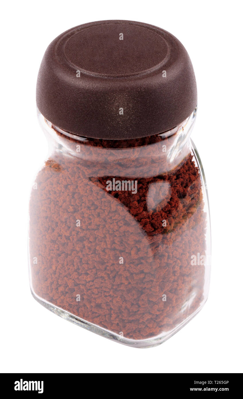 Jar of Instant Coffee Isolated Stock Photo - Alamy