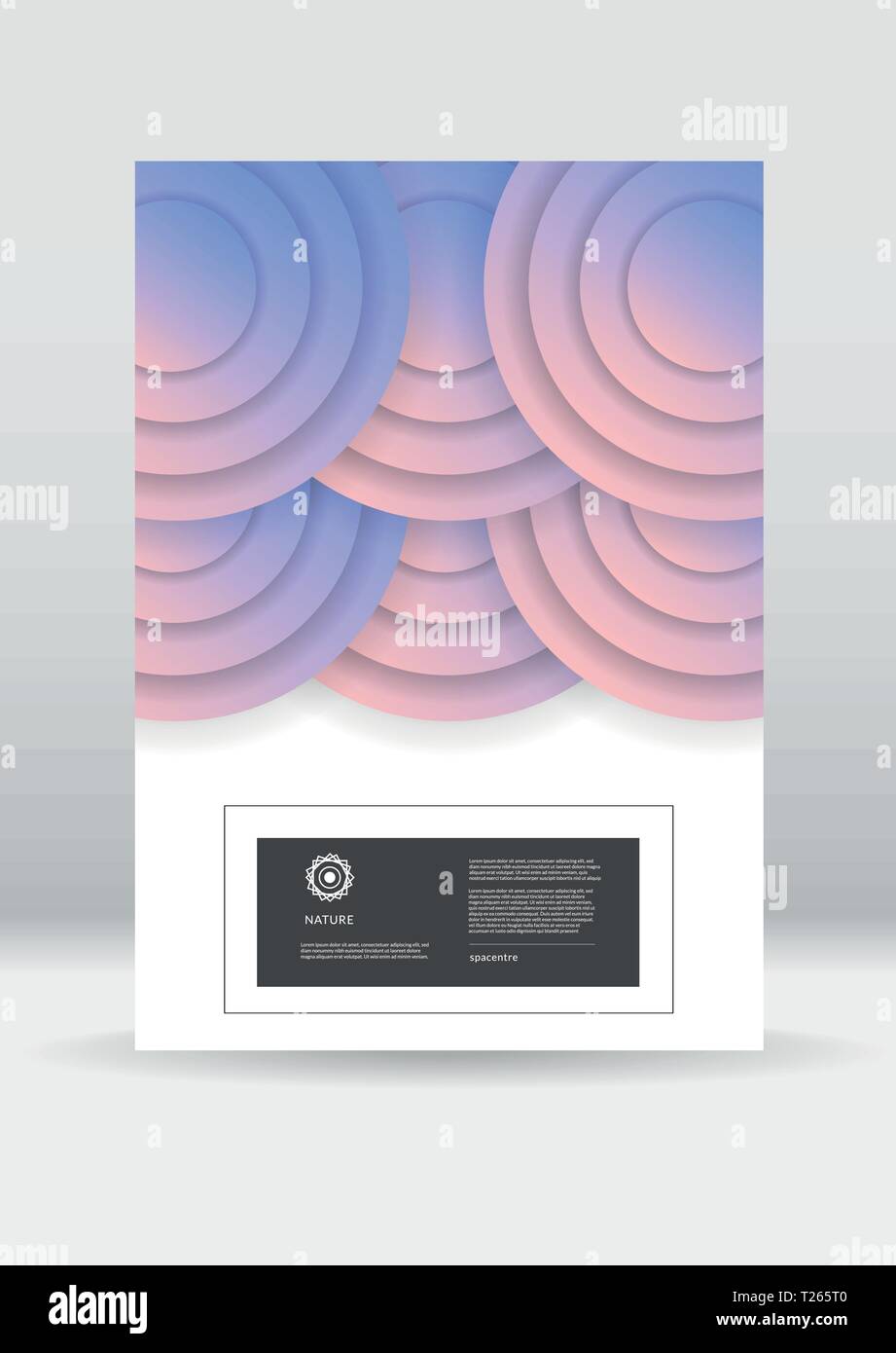 Abstract bright poster template. vector background Stock Vector Image ...