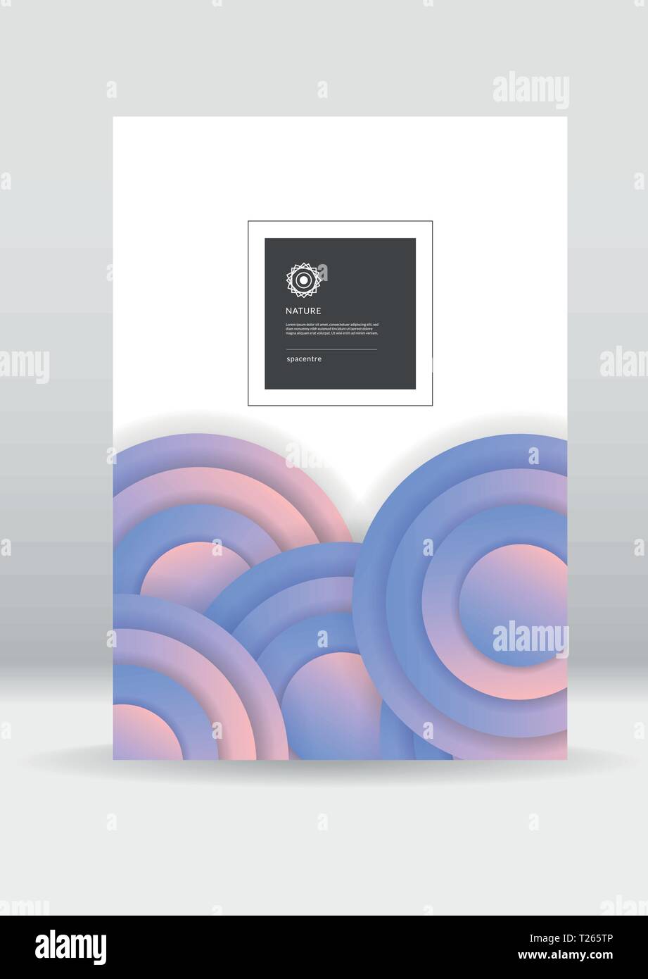 Abstract bright poster template. vector background Stock Vector Image ...