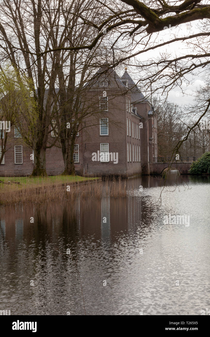 Heeze castle reflected on canal water, Netherlands Stock Photo - Alamy