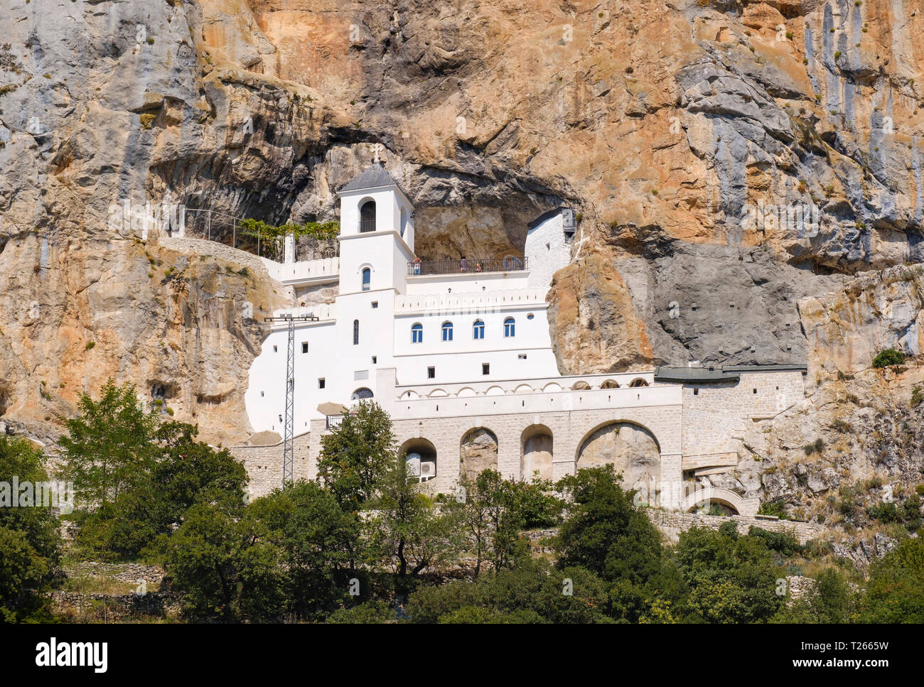 Montenegro, Danilovgrad province, Serbian Orthodox monastery Ostrog ...