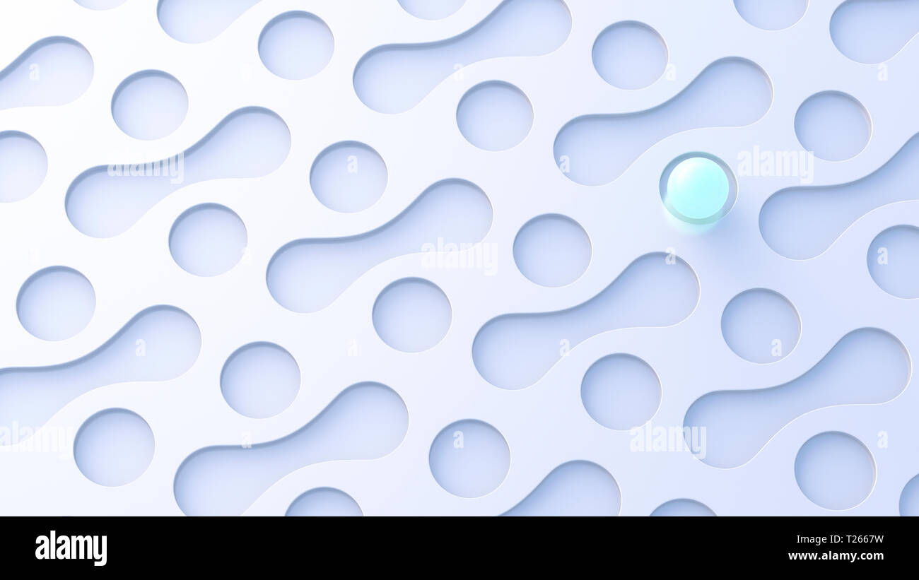 Balls in a pattern, 3d rendering Stock Photo - Alamy