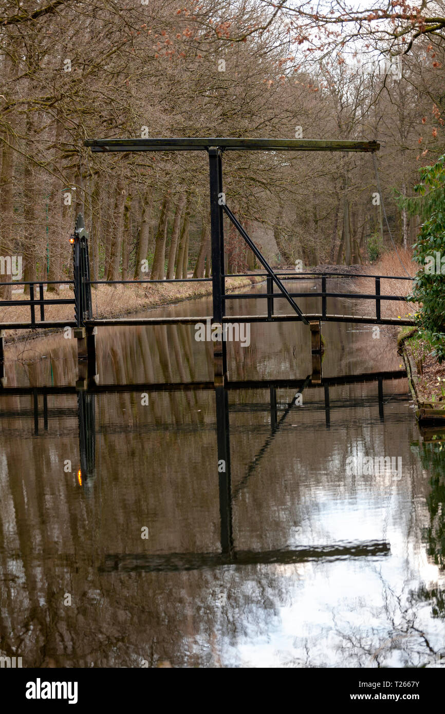 Entrance on bridge on Heeze castle,netherlands Stock Photo - Alamy