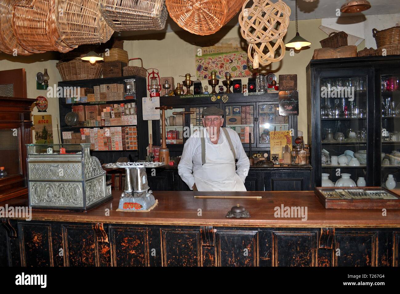 Victorian hardware store at the Black Country Living Museum, an open ...