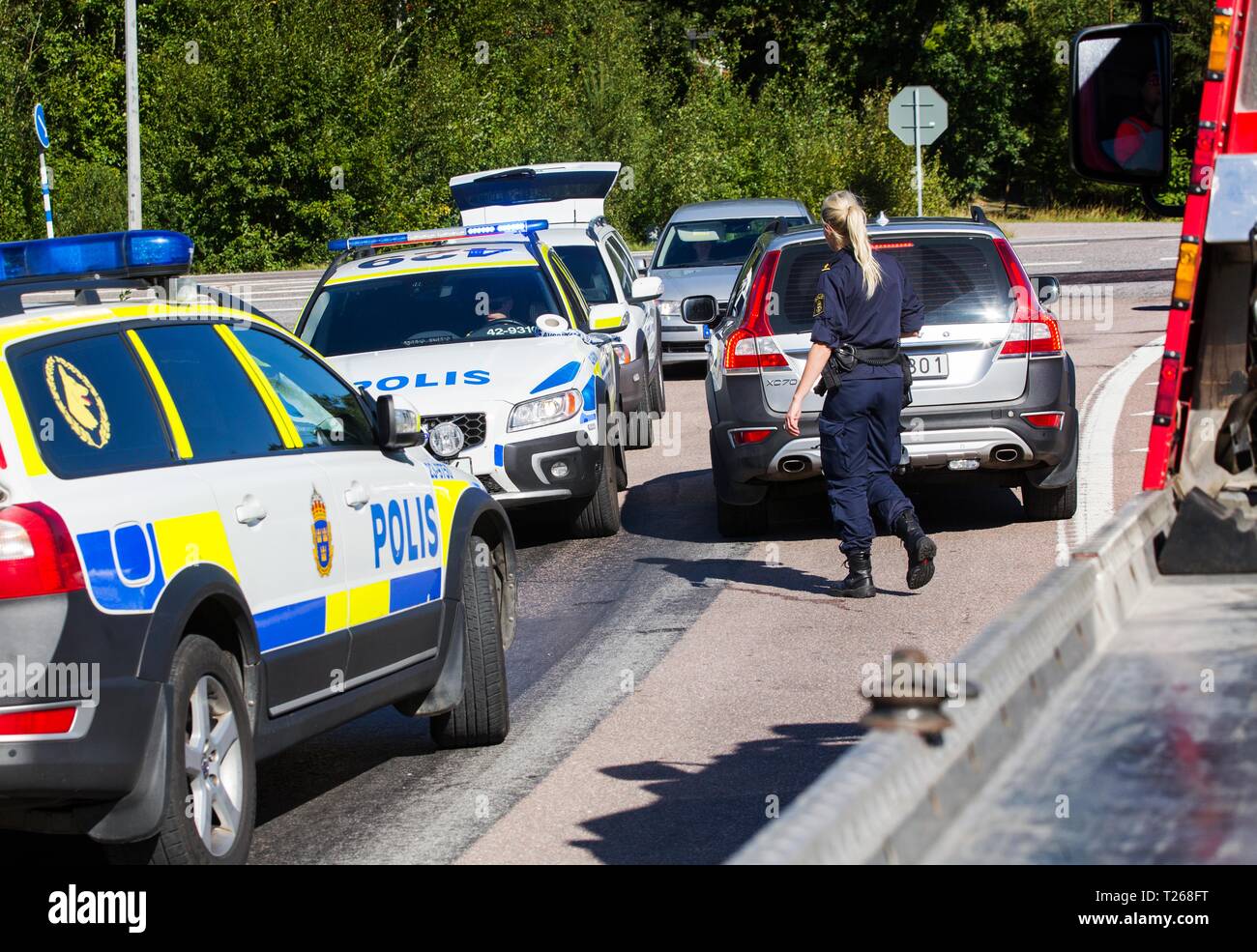 Police hunt for suspected thieves Stock Photo - Alamy