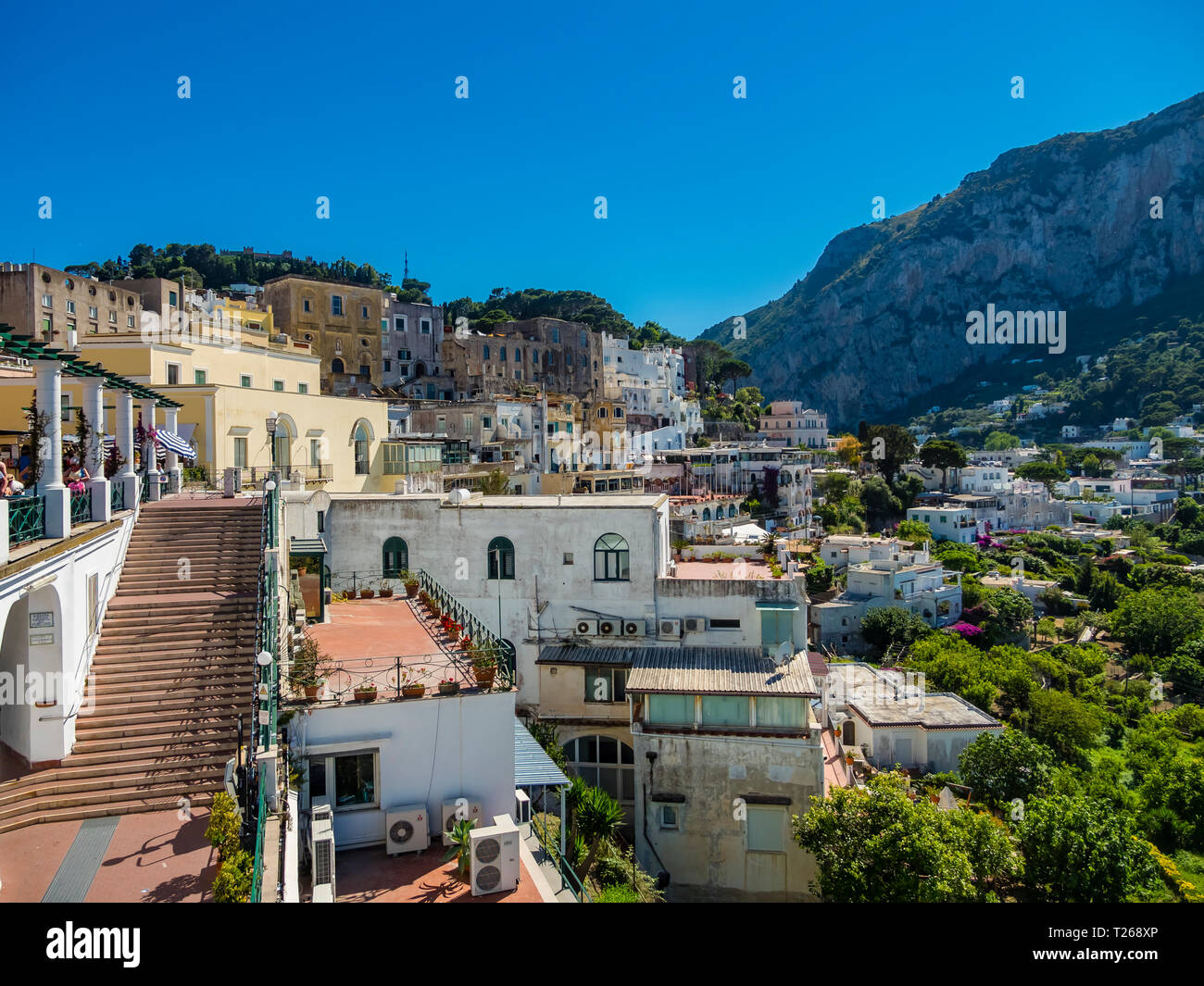 Italy, Campania, Capri, Piazza Umberto I Stock Photo - Alamy