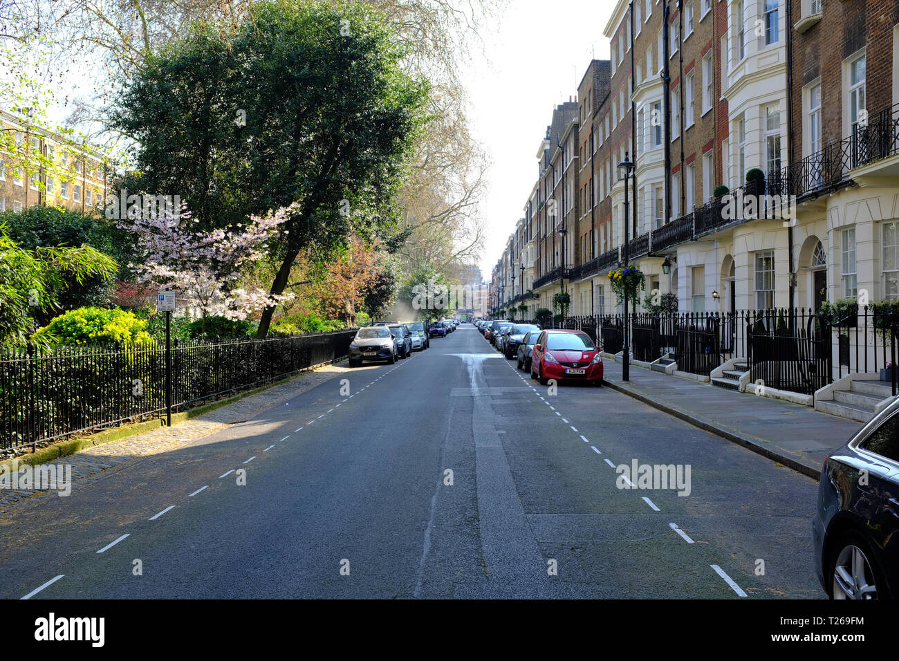 Former home of John Lennon at 34 Montagu Square, London, Uk Stock Photo ...