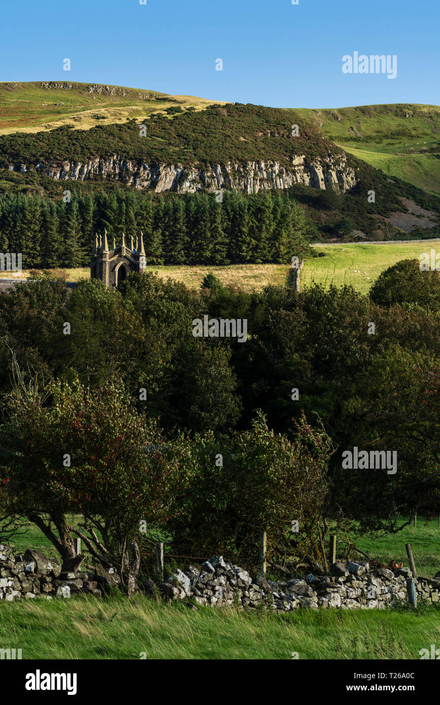 Border scenery in the Cheviot hills where Scotland joins England. Kirk ...