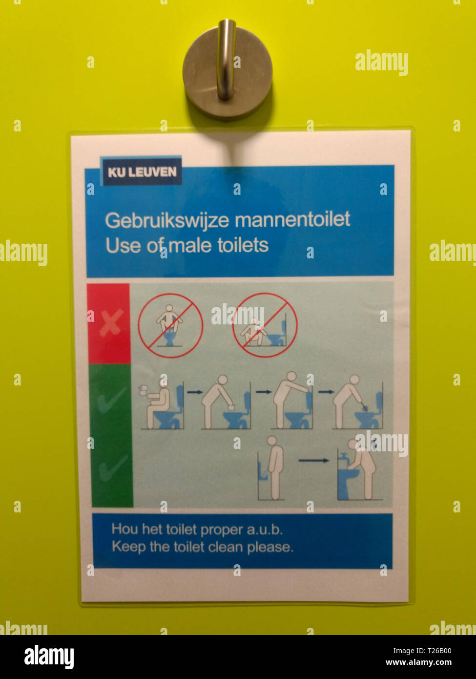 Instructions toilet hi-res stock photography and images - Alamy