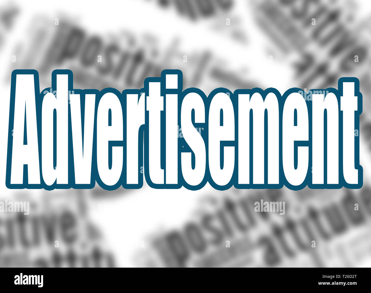 Advertisement word with word cloud background, 3D rendering Stock Photo ...