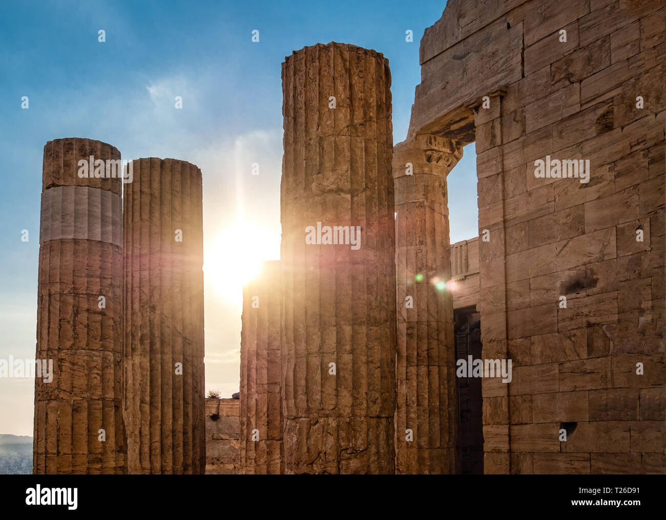 View propylaea through columns hi-res stock photography and images - Alamy