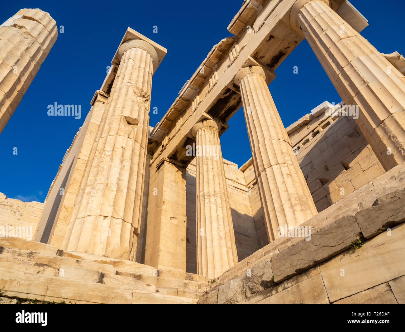 Entrance of acropolis hi-res stock photography and images - Alamy