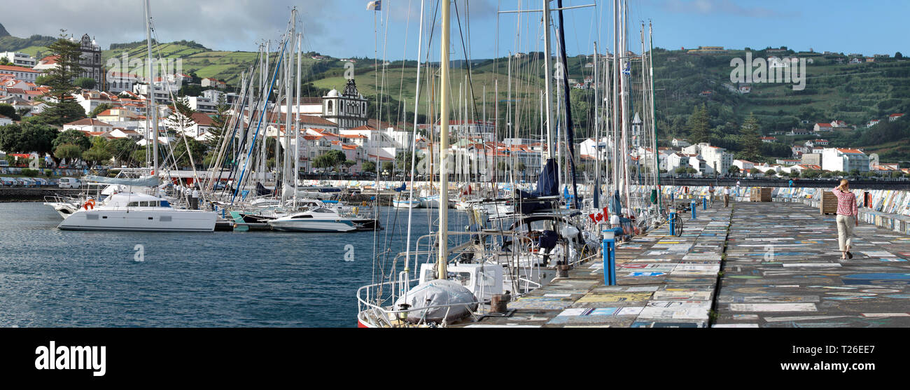 Azores Faial Island Horta Marina Stock Photos & Azores Faial Island ...