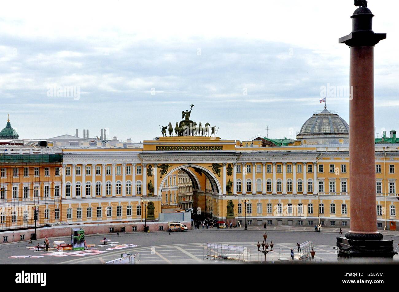 Winter Palace Courtyard Stock Photo - Alamy