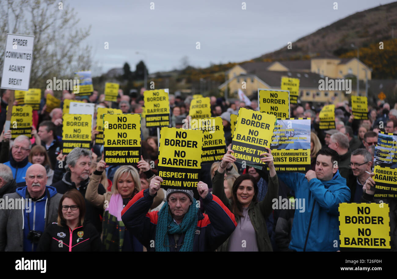 Border Communities Against Brexit holding protests on Old Belfast Road ...