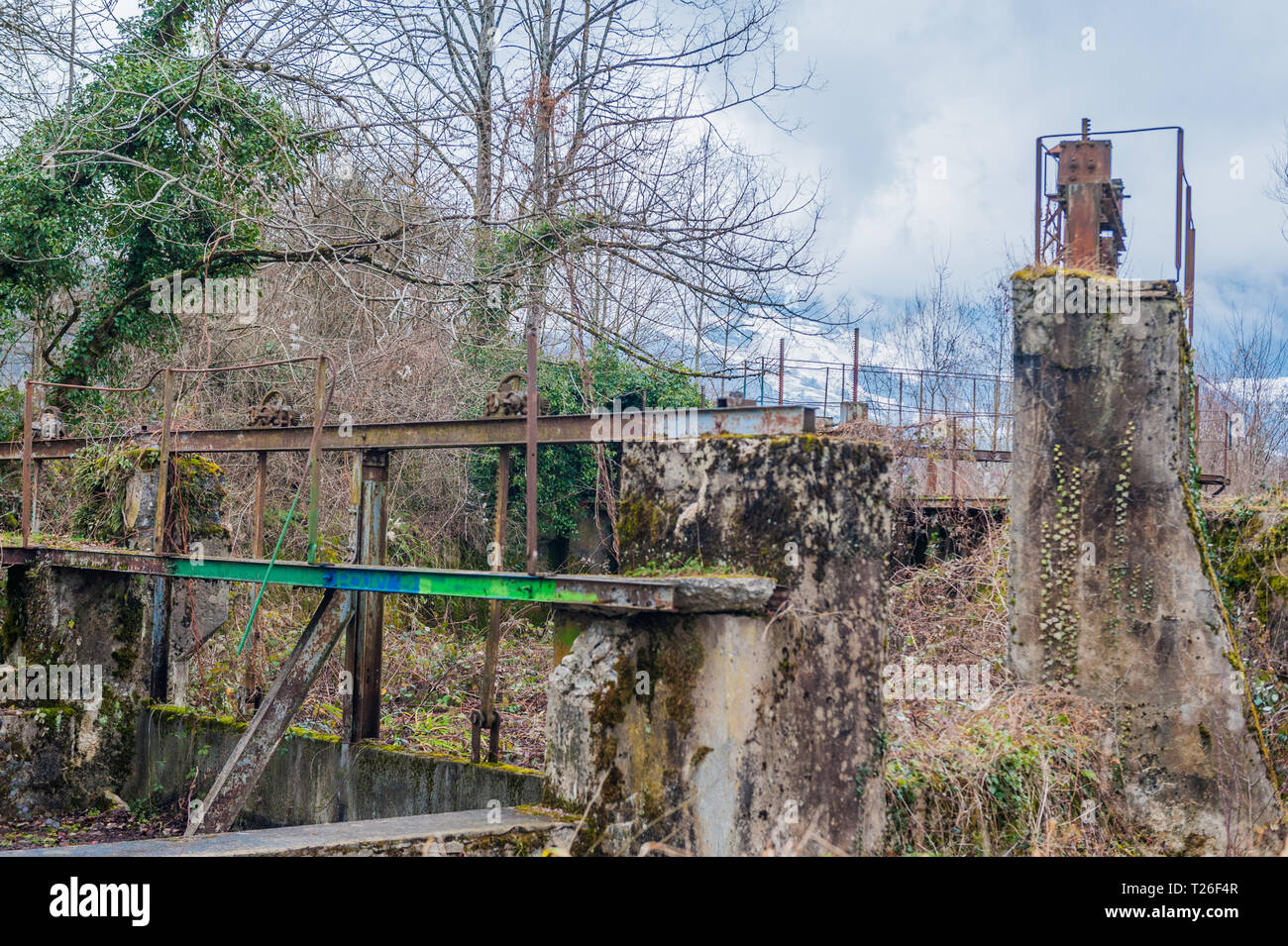 Winter in a small Town in the French Savoy Stock Photo - Alamy