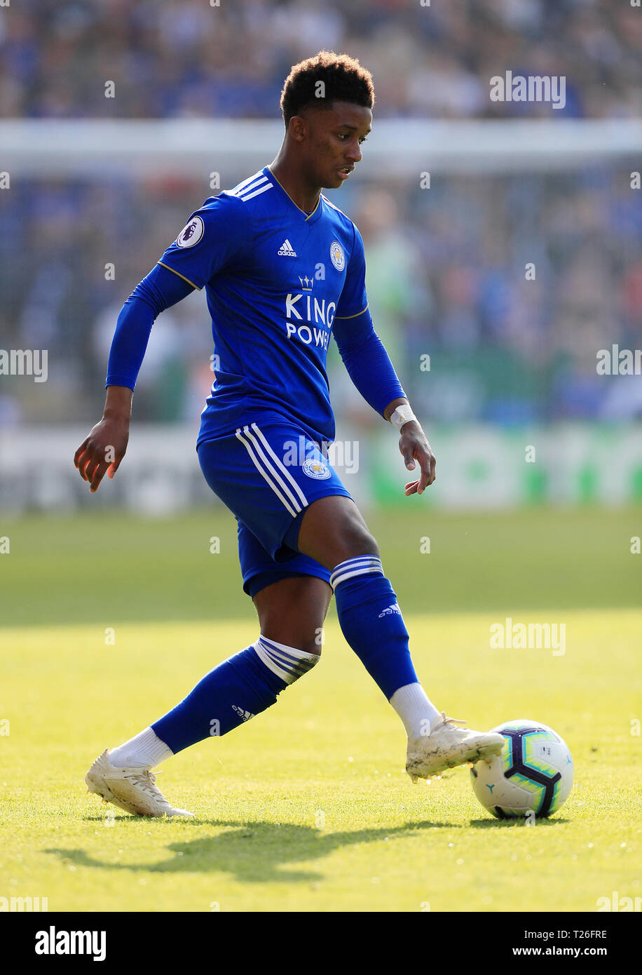 Leicester City's Demarai Gray during the Premier League match at the ...
