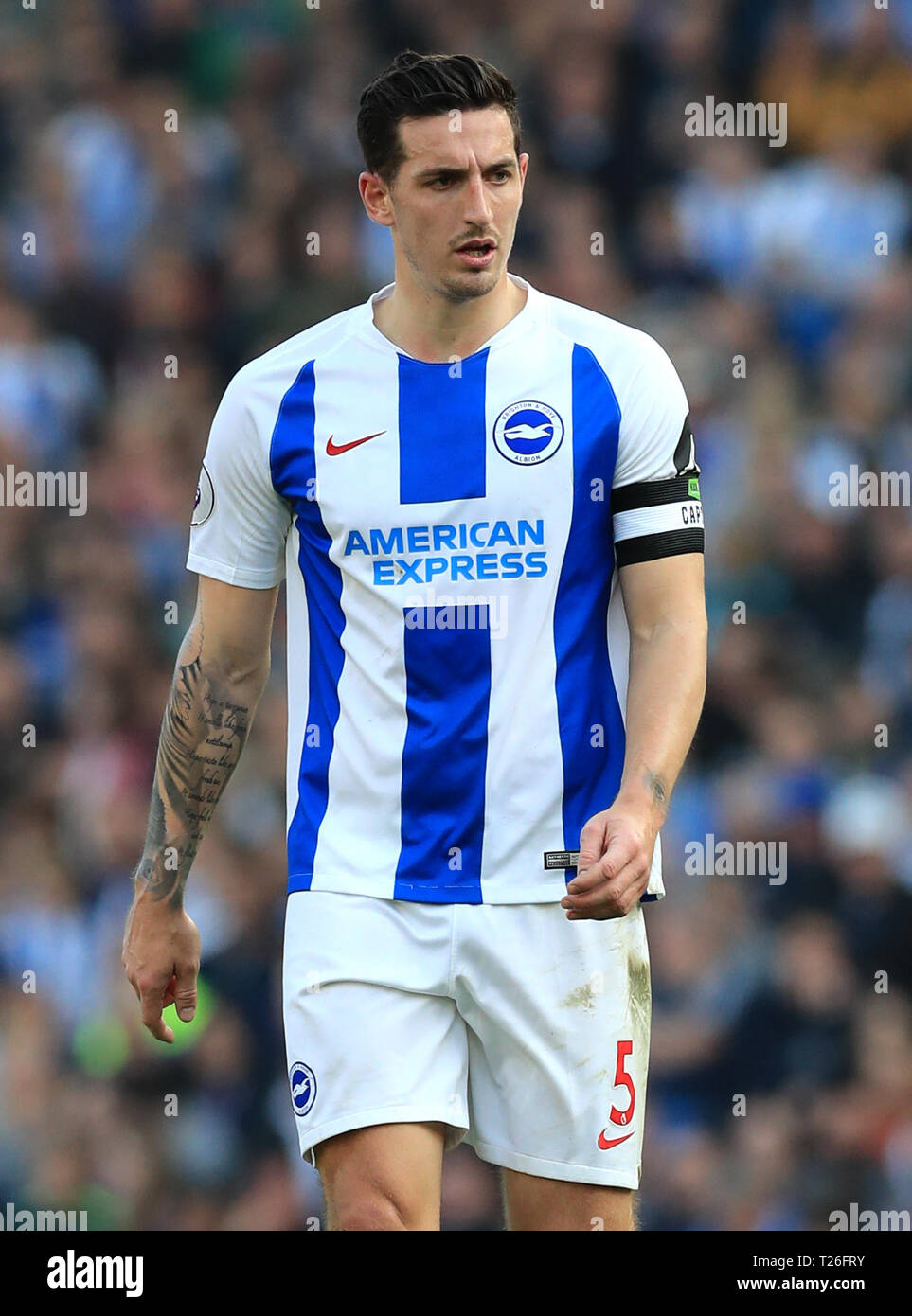 Brighton & Hove Albion's Lewis Dunk during the Premier League match at ...