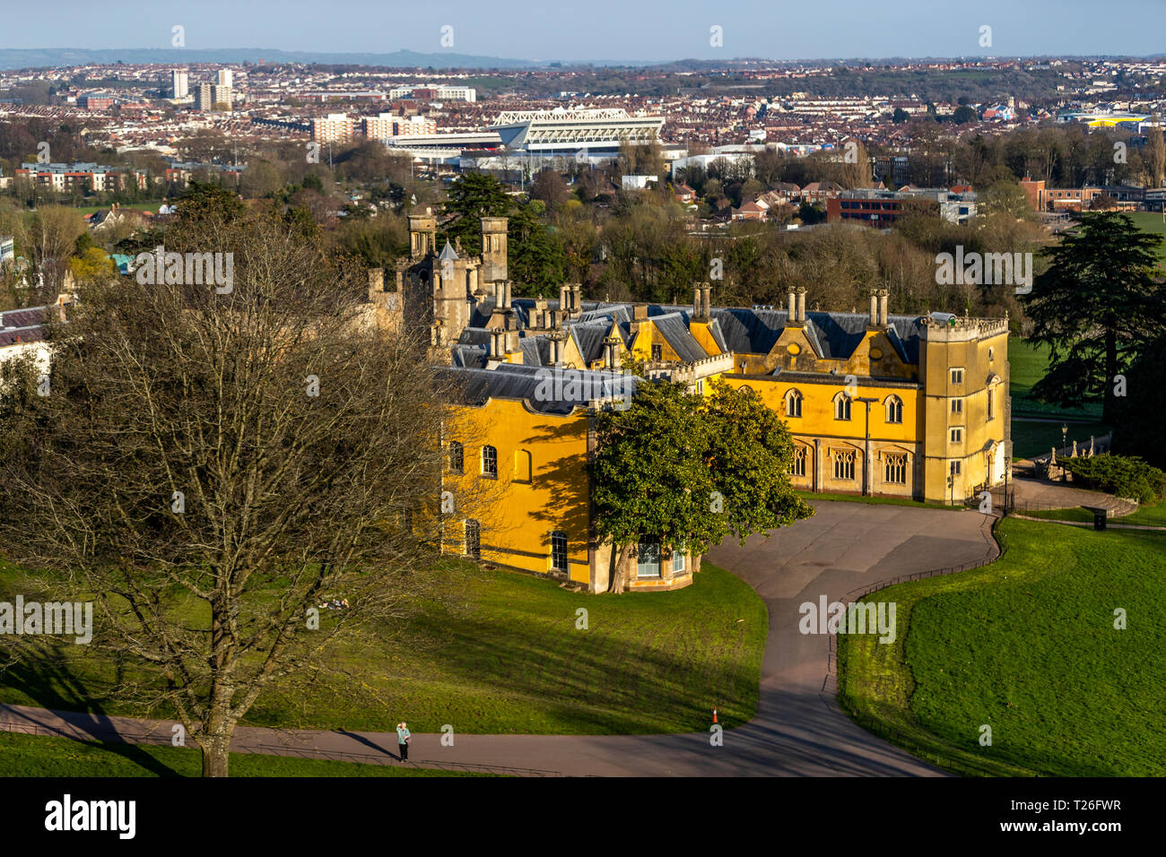 Ashton Court Mansion and estate, BS41. Bristol from the air Stock Photo - Alamy