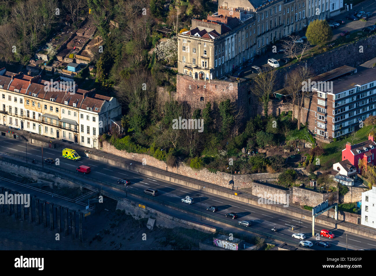 Windsor Terrace, BS8 Bristol from the air Stock Photo - Alamy