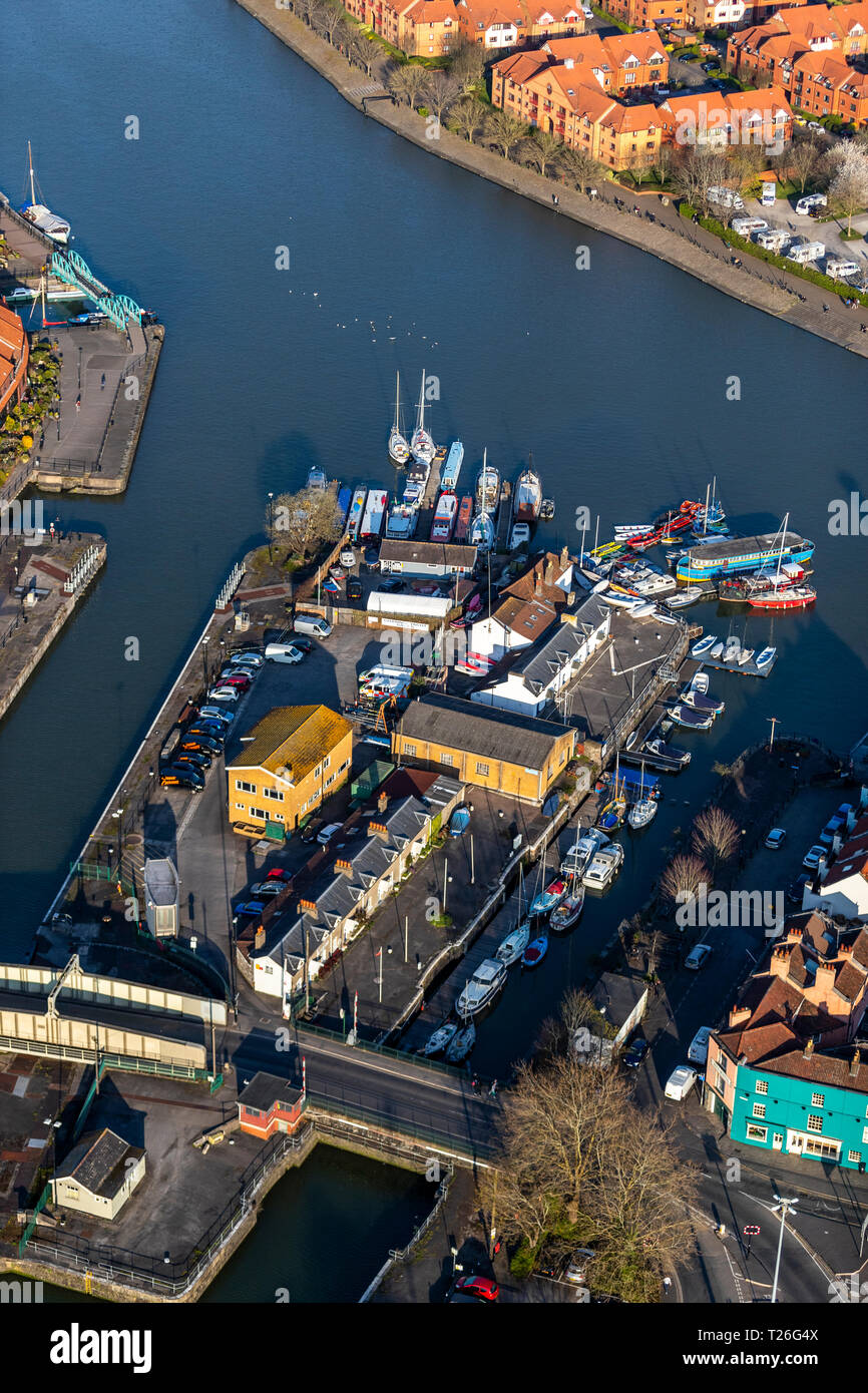 Underfall Yard historic shipyard, Bristol from the air Stock Photo - Alamy