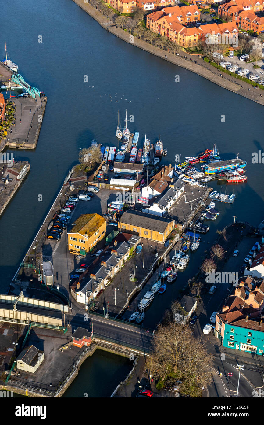Underfall Yard historic shipyard, Bristol from the air Stock Photo - Alamy