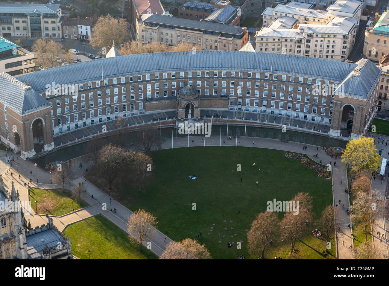 Bristol City Council offices, Bristol from the air Stock Photo - Alamy