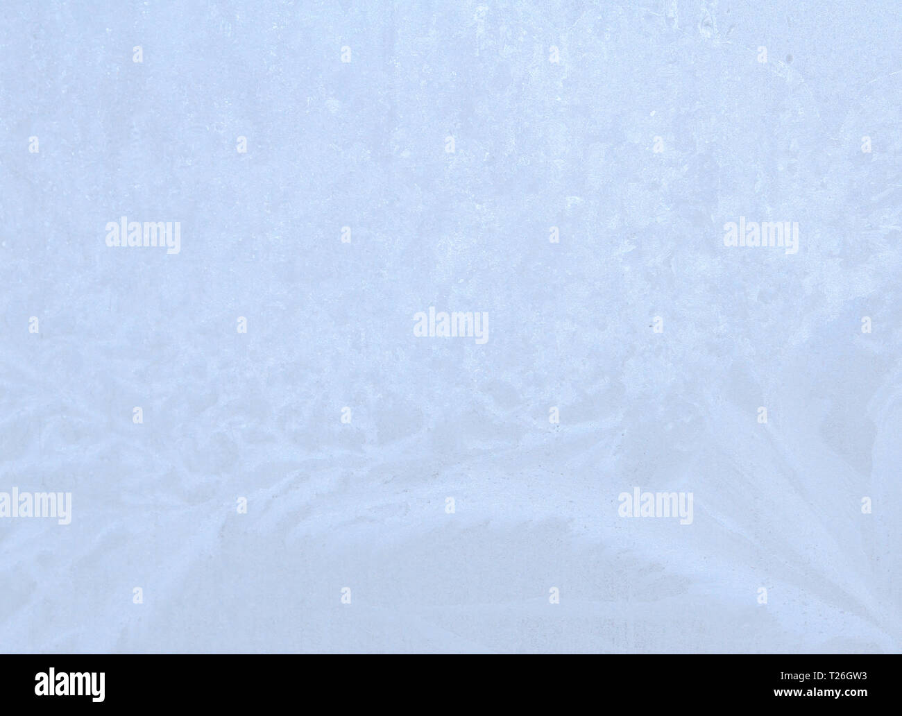 Frosty patterns on a frozen ice box in the early morning Stock Photo ...