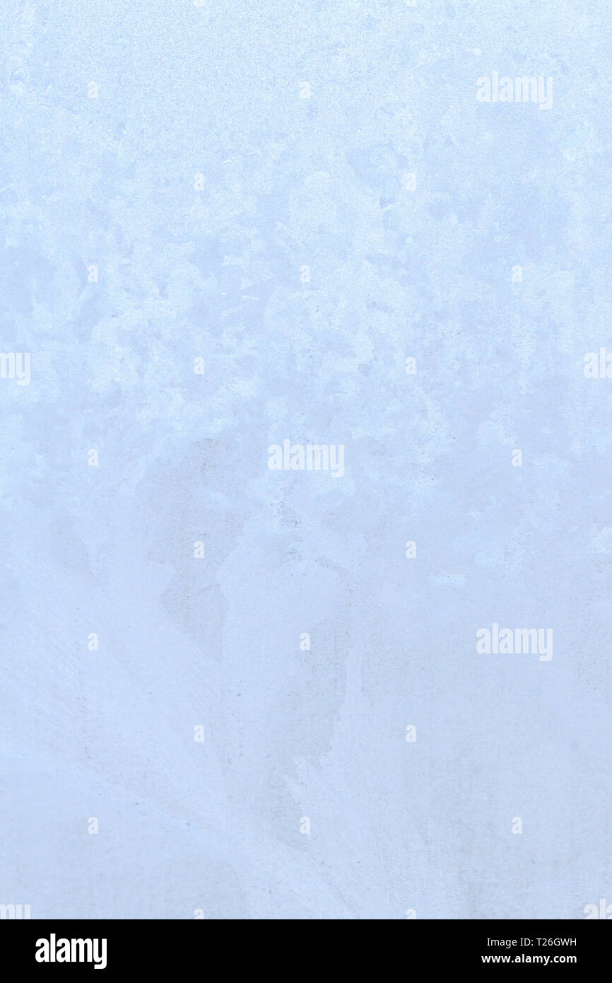 Frosty patterns on a frozen ice box in the early morning Stock Photo ...