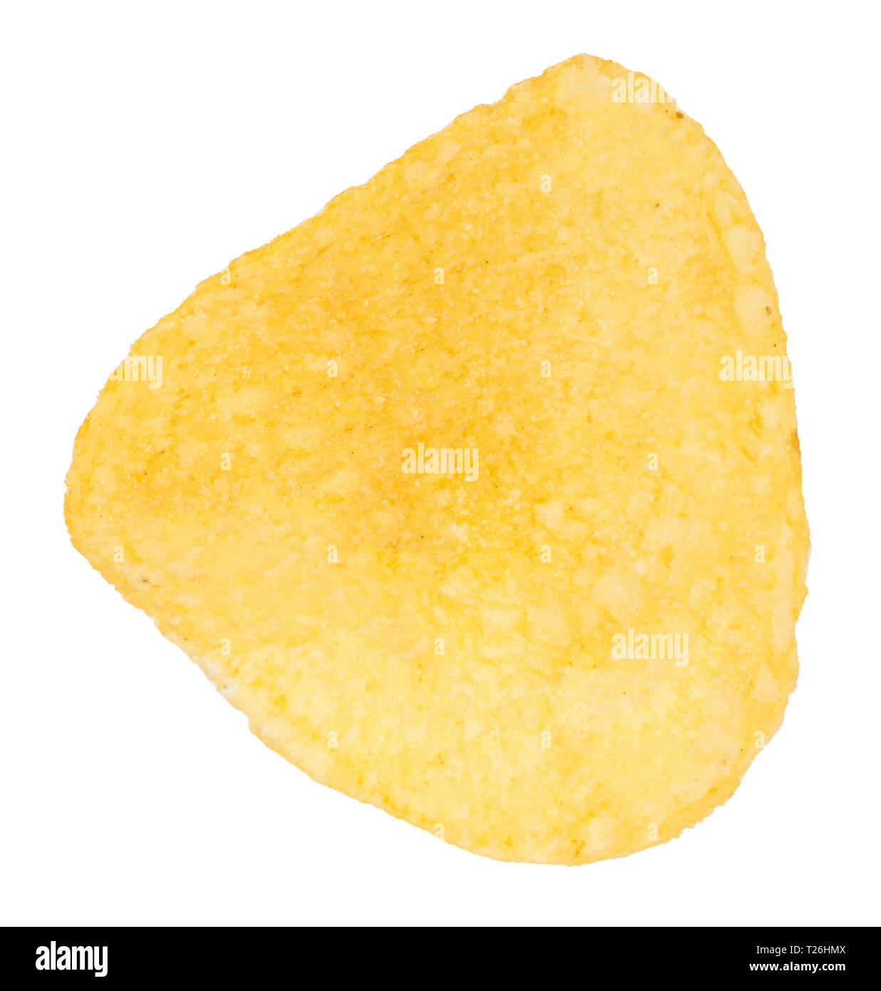 One potato chips isolated on a white background Stock Photo - Alamy