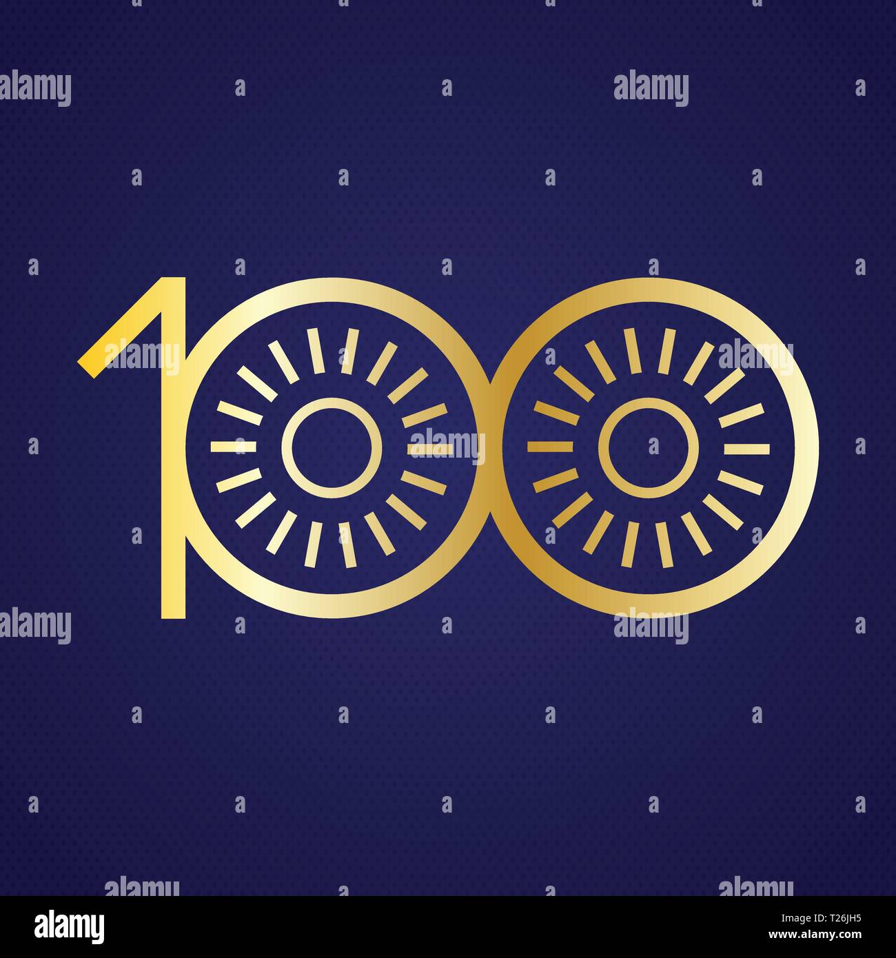 100 years old happy Stock Vector Images - Alamy