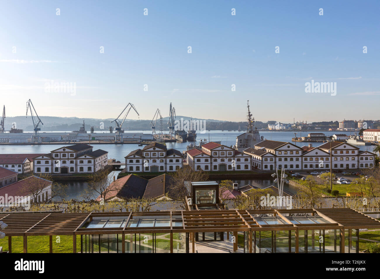 Ferrol Naval Base, military base and arsenal of the Spanish Navy in ...