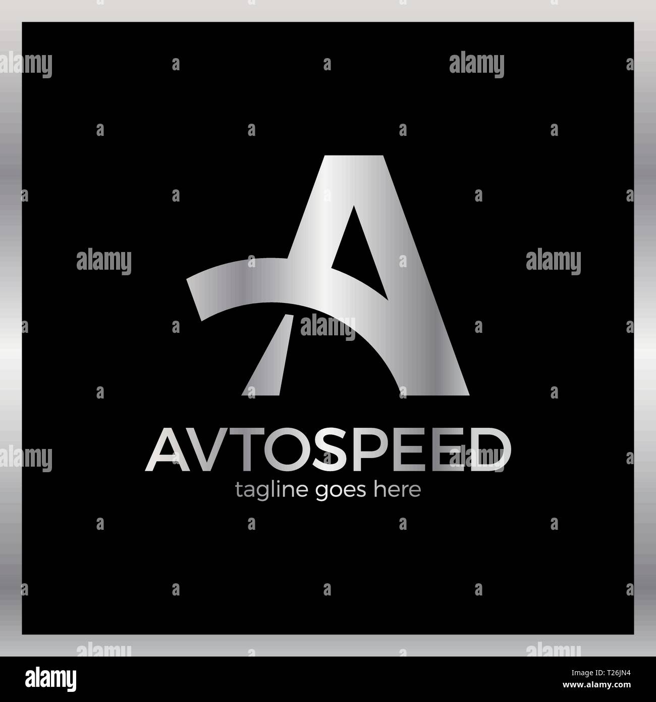 Letter A Logo - Auto Speed Stock Vector Image & Art - Alamy