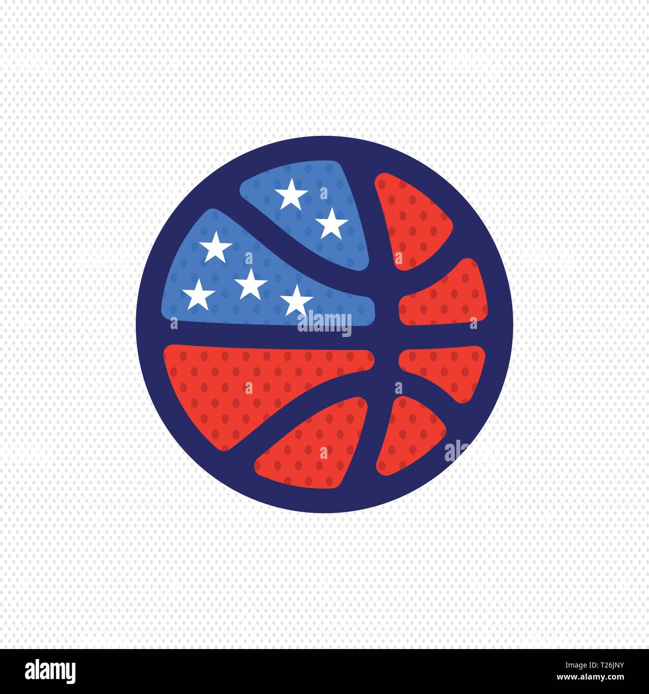Basketball american flag logo Stock Vector Image & Art - Alamy