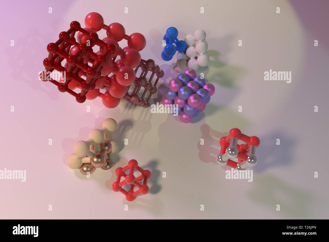 Molecule style concepture inter-locked square or pyramids ...