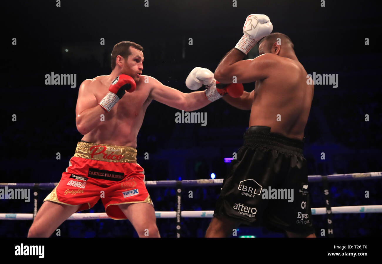David Price (left) and Kash Ali compete in the Heavyweight contest at ...