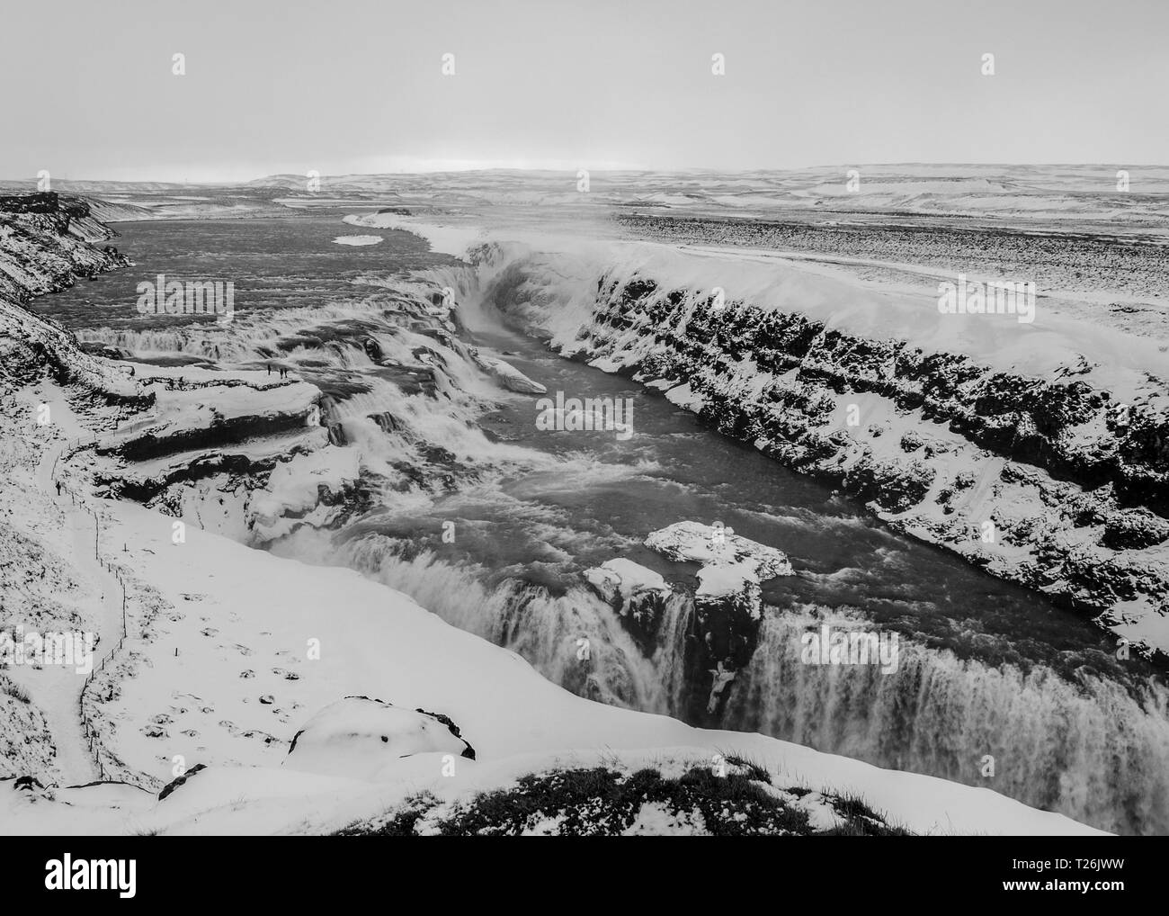 Spring water flow in Black and White Stock Photos & Images - Alamy