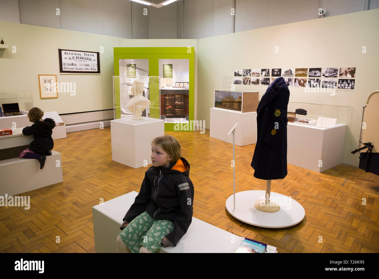Interior view of Rochdales Touchstones museum and art gallery. Children ...
