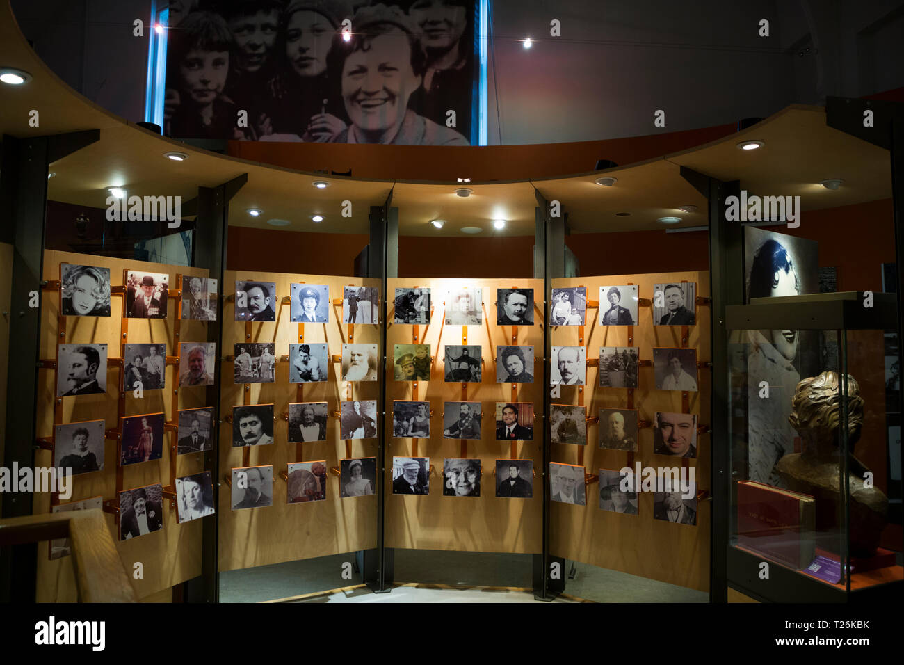 Interior view of Rochdales Touchstones museum and art gallery with ...